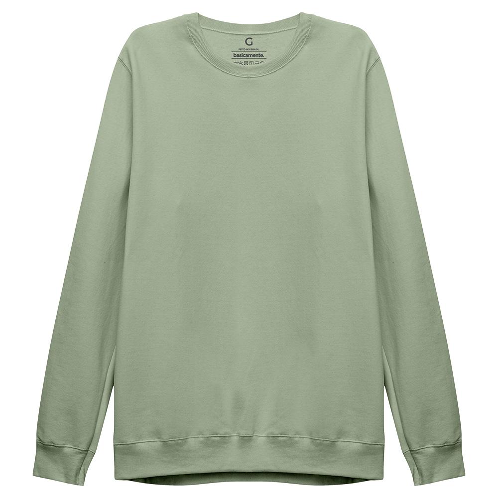 Blusão Moletom Flanelado Masculino - Verde Oliva – Atacado Basico.com